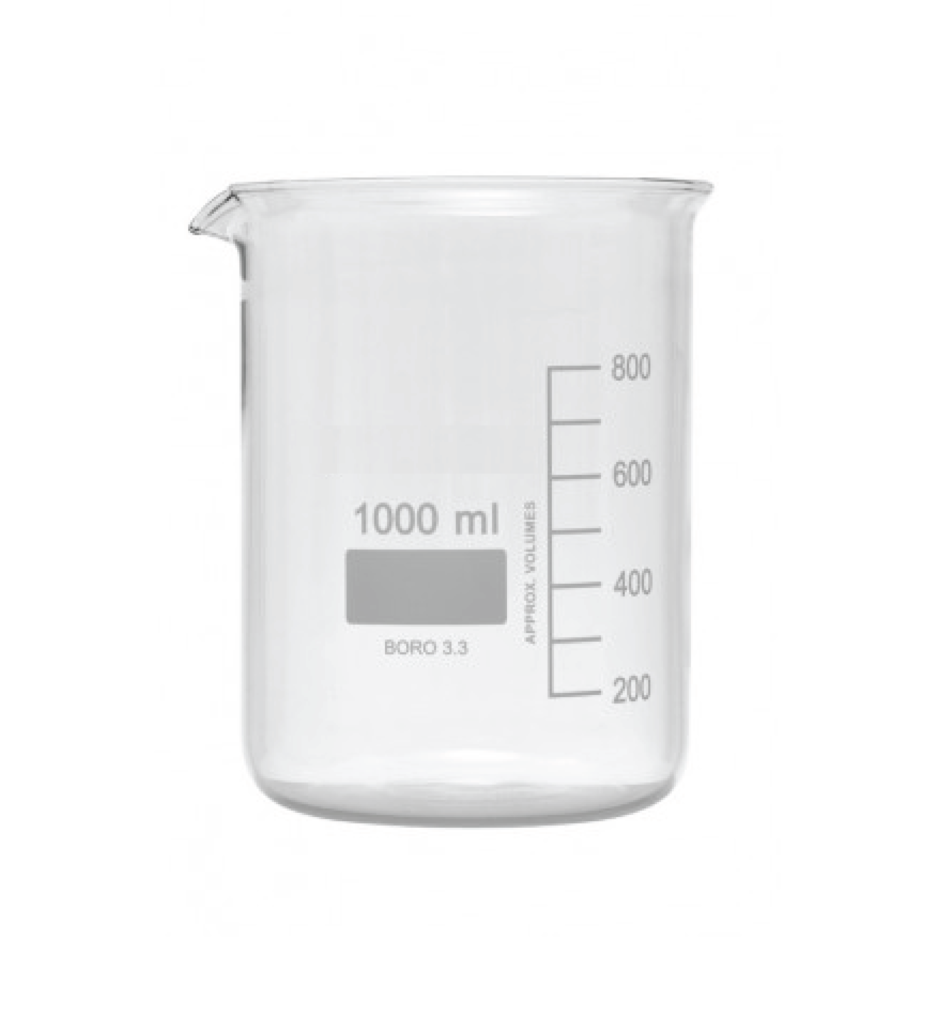 Bêcher en verre gradué FB 1L - Zaity